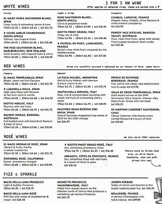 Menu at The Eel Brook pub & bar, London