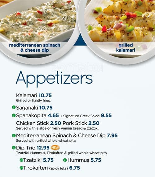 Menu at Mr. Greek, Vaughan, 130 Windflower Gate