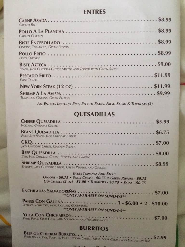 Menu at Avispa Food Mart Deli & Bakery, Nyack