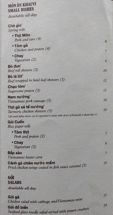 Menu at District Pho restaurant, Deepdene