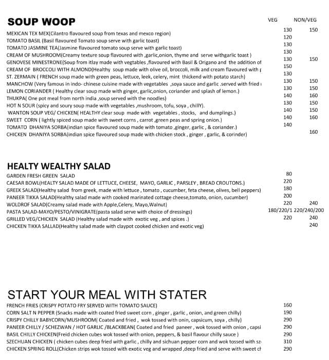 Menu of KBC- By Raunak's Kitchen, Sigra, Varanasi