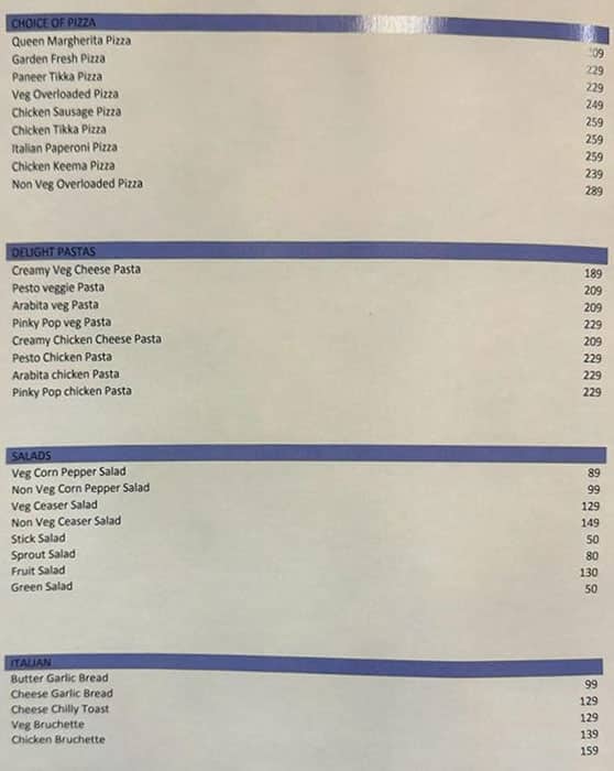 Menu of The Amsterdam Cafe & Restro, Patia, Bhubaneshwar