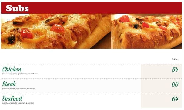 Menu at Mehanos Pizza restaurant, Cape Town, 37 Belgravia Rd