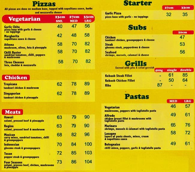 Mehanos Pizza Menu, Menu for Mehanos Pizza, Athlone, Cape Town - Zomato SA