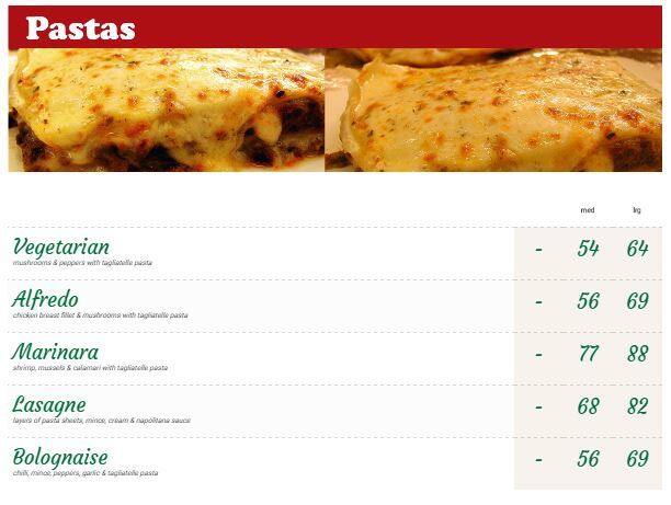 Menu at Mehanos Pizza pizzeria, Cape Town, Ottery Road