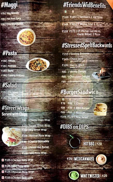 Menu of Blueberrys Cafe, Bhubaneswar, Bhubaneshwar