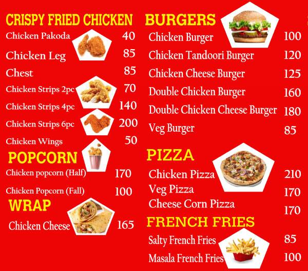Menu of Bypass Chicken House, Topsia, Kolkata
