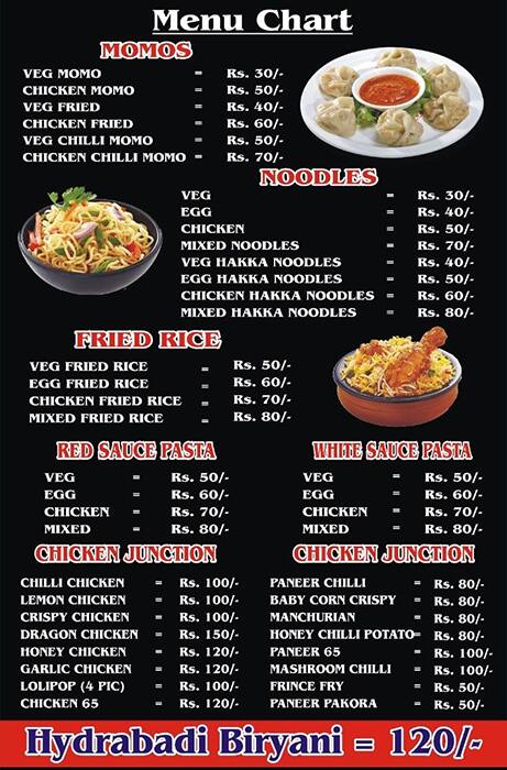 Menu at Neha Fast Food, Bara Mohansingh