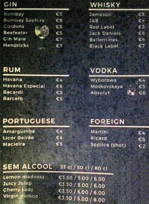 Kitsch'n Live Menu, Menu de Kitsch'n Live, Bairro Alto, Lisboa - Zomato ...