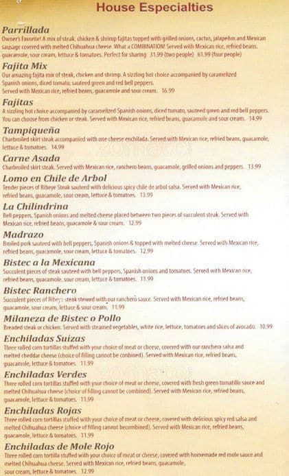 Los Fernandez Restaurant Menu, Menu for Los Fernandez Restaurant ...