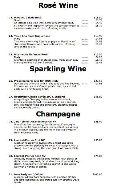 Menu at The Flower Pot pub & bar, Sunbury-on-Thames, Thames Street