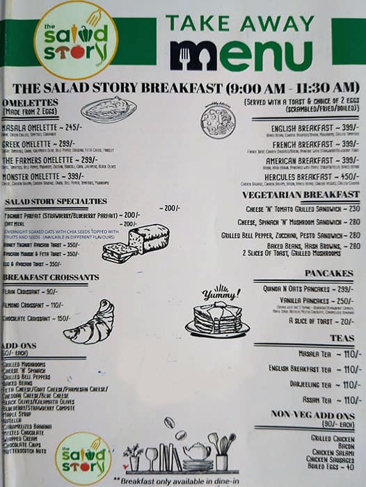 Menu at The Salad Story, Delhi, R 5