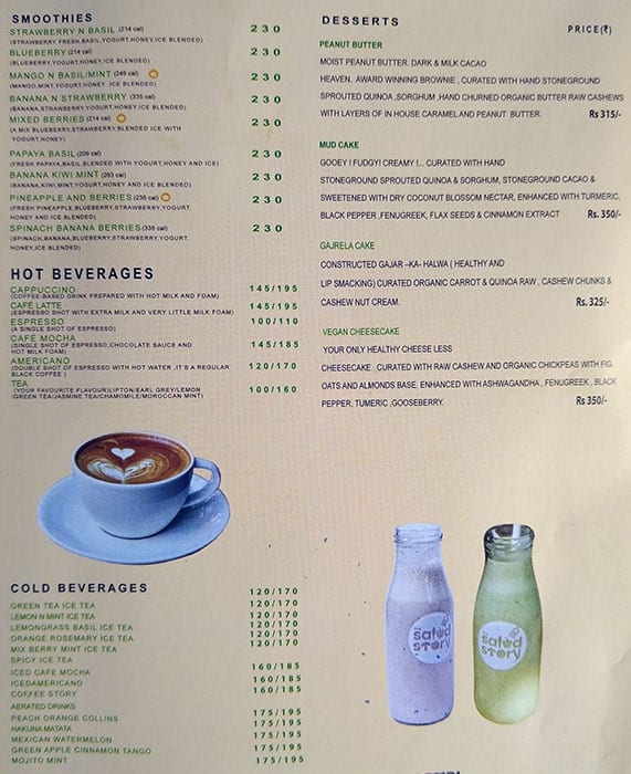 Menu at The Salad Story, Delhi, R 5