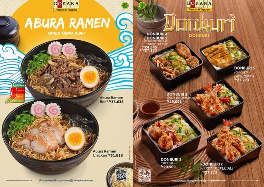 Menu at Gokana Ramen Plaza Pondok Gede 2 restaurant, Bekasi Regency ...
