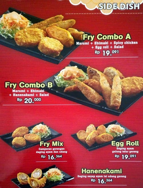 Menu at Gokana restaurant, South Jakarta, Jl. Raya Cilandak KKO No.1