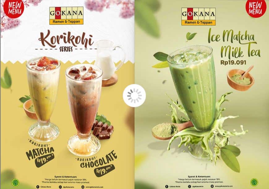 Menu at Gokana Ramen & Teppan restaurant, Jakarta, Plasa Cibubur