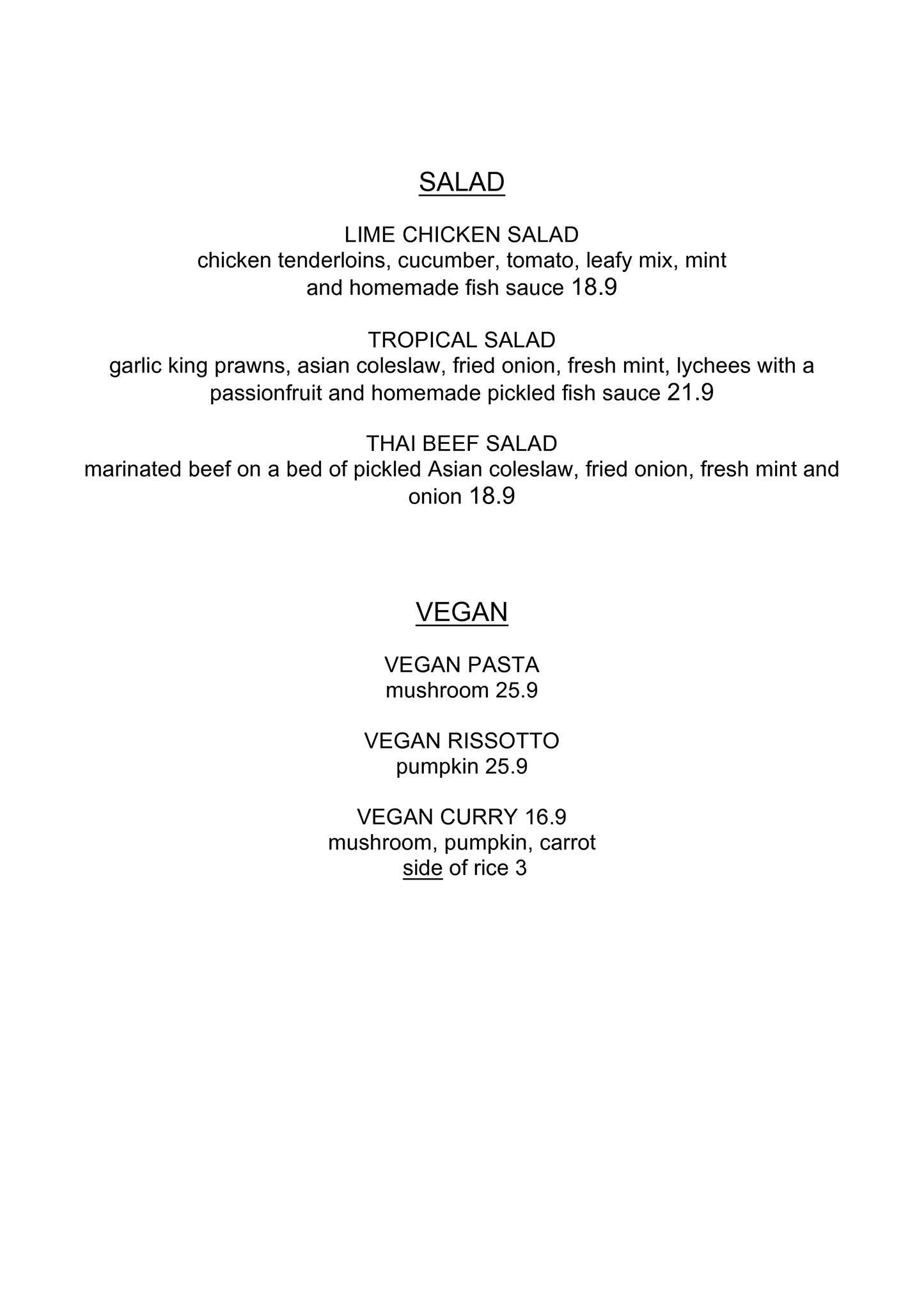 Menu at Six Degrees Cafe, Indooroopilly