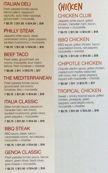 Menu at Panago Pizza, Surrey, 24 Ave
