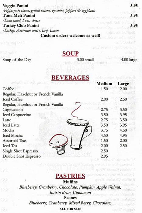 Menu at Noho Juice Bar, New York City