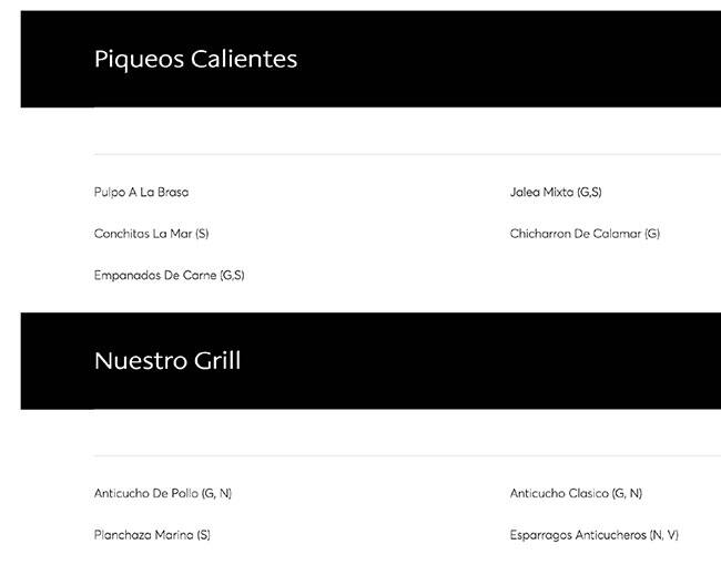 Menu at La Mar by Gaston Acurio Dubai restaurant, Dubai, Palm Jumierah ...