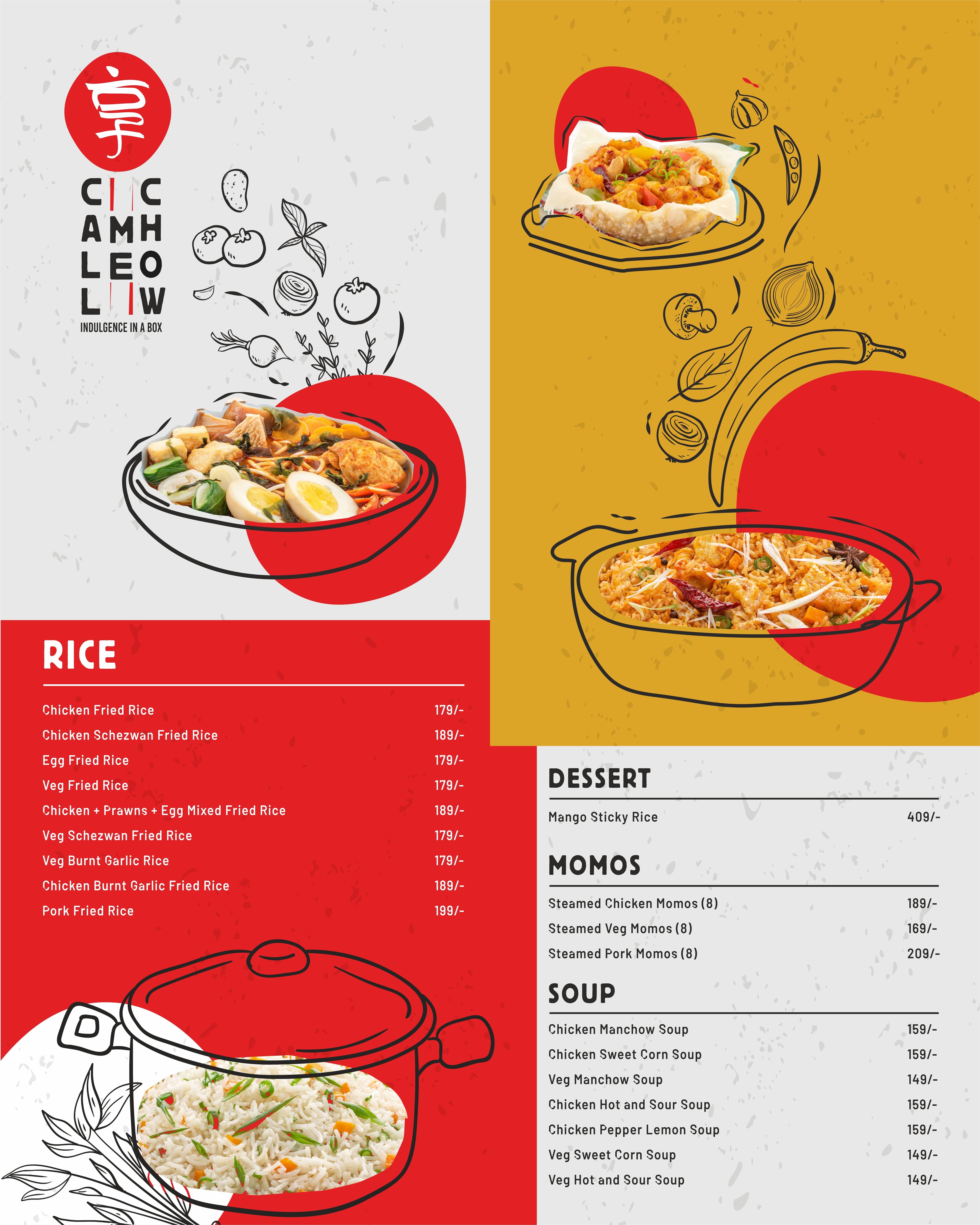 Menu of Call Me Chow, Sarjapur Road, Bangalore