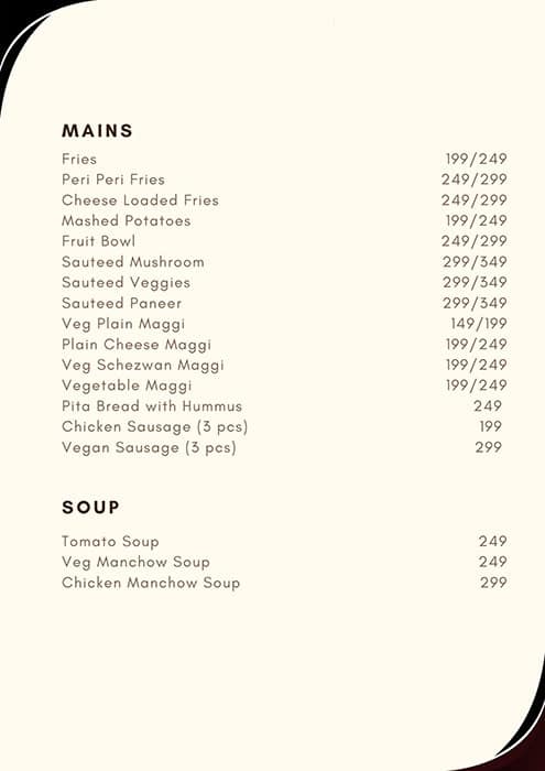 Menu of NOD Meals.Com, Bandra Kurla Complex, Mumbai
