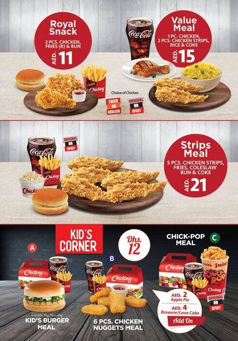ChicKing Menu, Menu for ChicKing, Madinat Zayed, Abu Dhabi - Zomato