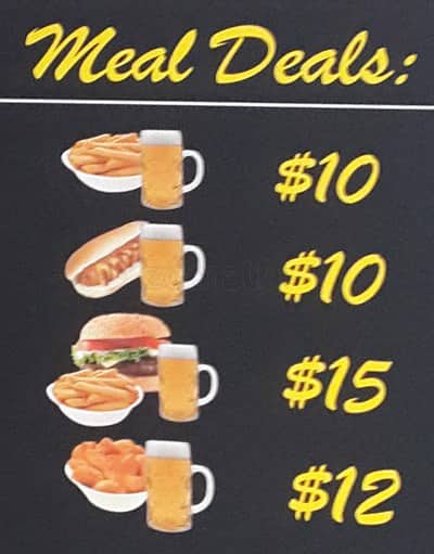 Menu at Homebase Sports Bar, Huntly