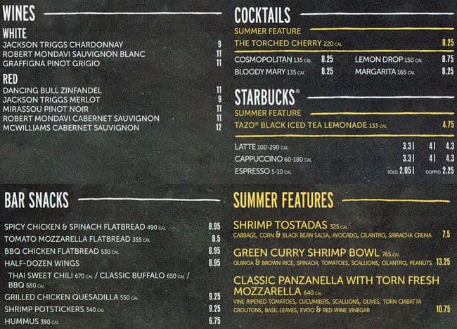 Menu at Courtyard Marriott - The Bistro, Ottawa