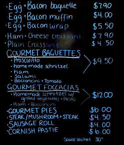 Menu at Mamma Mia Cafe, Balwyn North