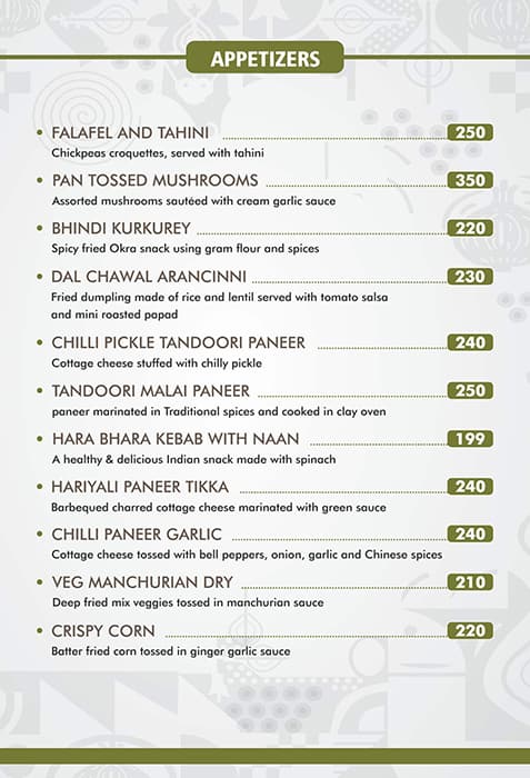 Menu at Salt Pan Restaurant and Bar, Vasai