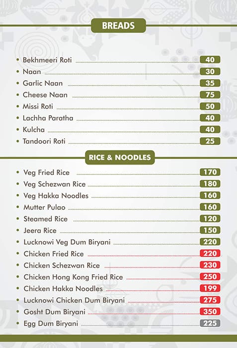 Menu at Salt Pan Restaurant and Bar, Vasai