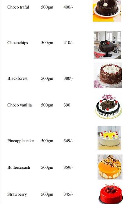 Menu of Bangalore Iyengar's Bakery, Nerul, Navi Mumbai