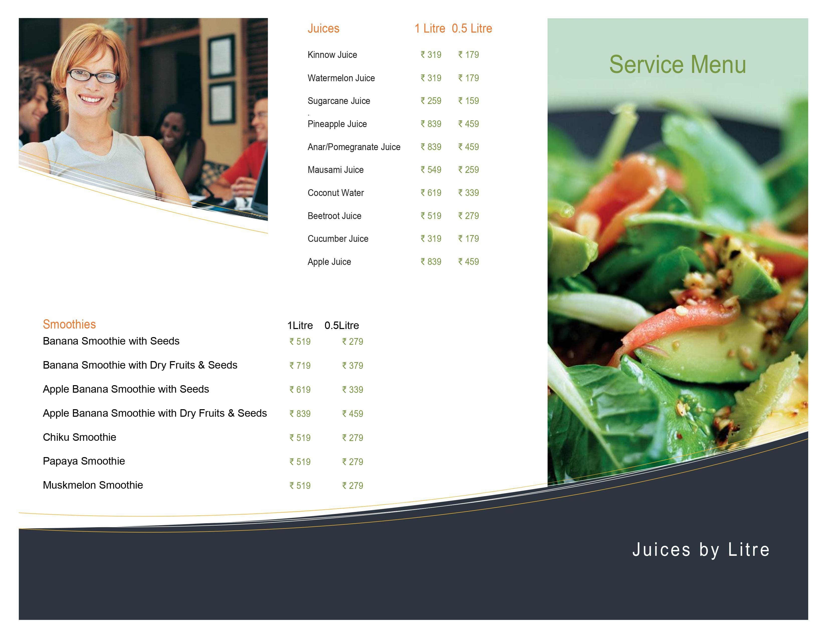 Menu of Juices By Litre, Chitrakoot, Jaipur