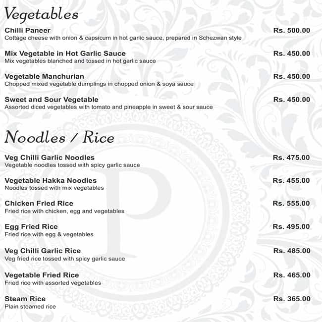 Menu at Parikrama The Revolving Restaurant, New Delhi