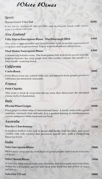 Menu at Parikrama The Revolving Restaurant, New Delhi