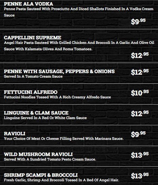 Menu at Hawthorne's New York Pizza and Bar 7th Street, Charlotte, E 7th St