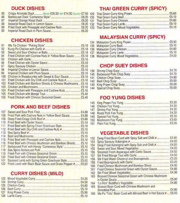 Menu at Yum Yum Eatery restaurant, Sunbury-on-Thames