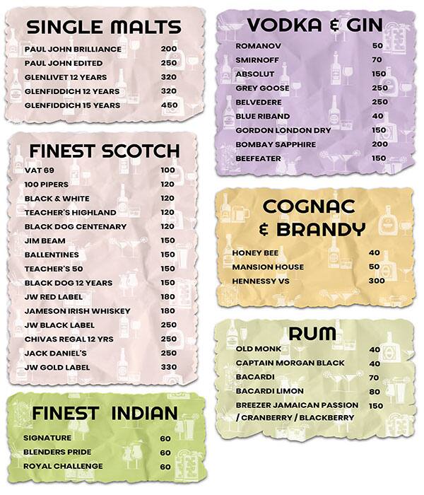 Menu at LEDA BPS Garden Restaurant, Margao