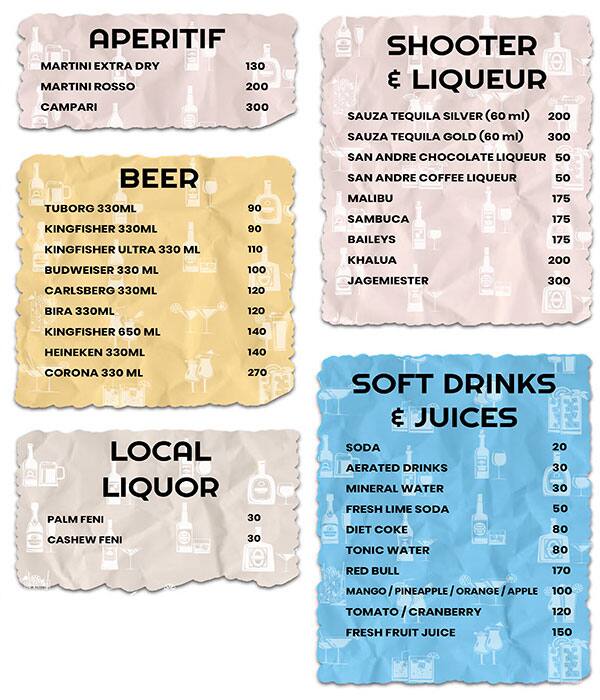 Menu at LEDA BPS Garden Restaurant, Margao