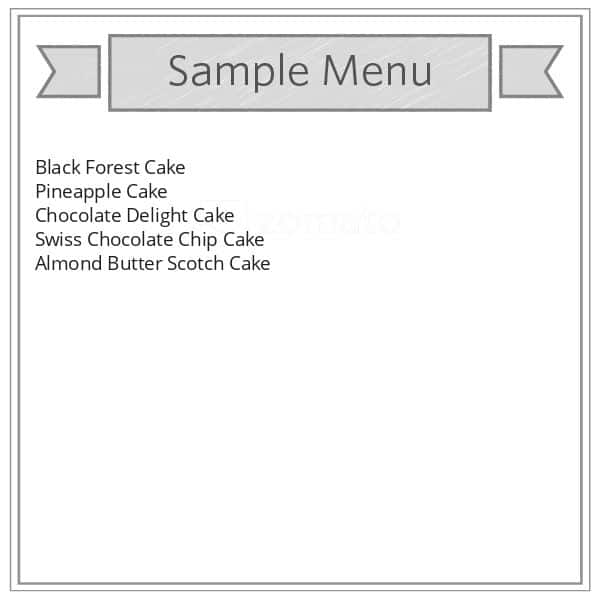 Menu of Cake Shop, Nalasopara, Mumbai