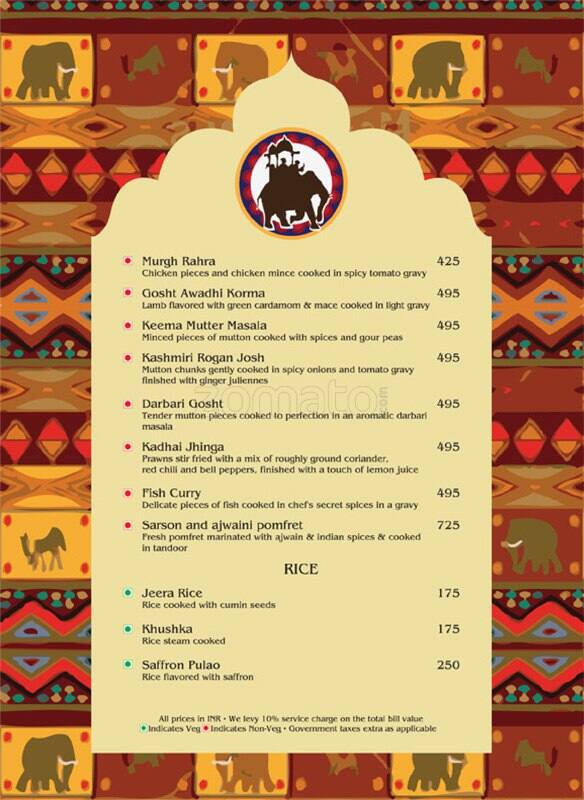 Menu at Indus Grill, New Delhi, M 44