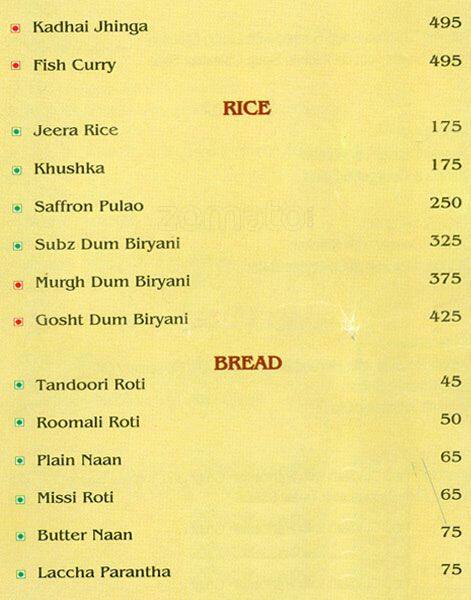 Menu at Indus Grill, New Delhi, M 44