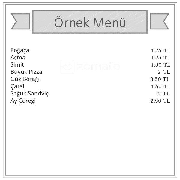 Menu at Aspendos, Istanbul
