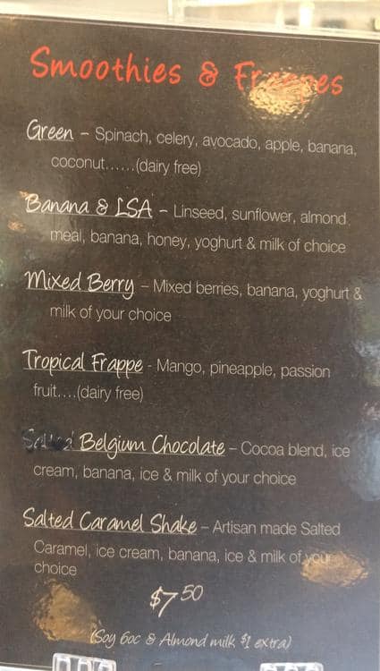 Menu at Pattisons Patisserie restaurant, Saint Ives