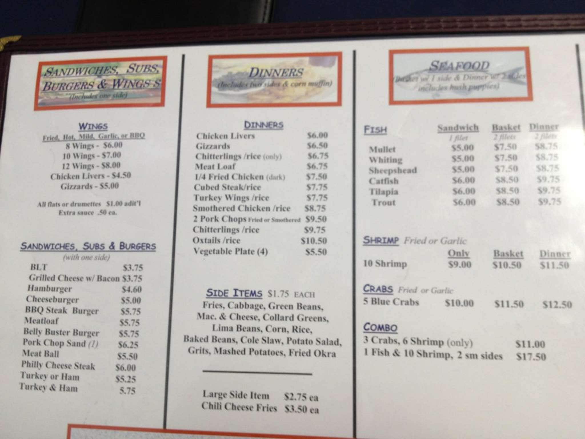 Menu at Loyd Have Mercy BBQ, Titusville, 3434 S Washington Ave