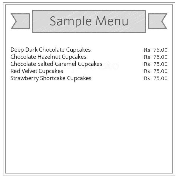 Menu at Sprinkles Cafésserie, Rajkot, Akshar Marg