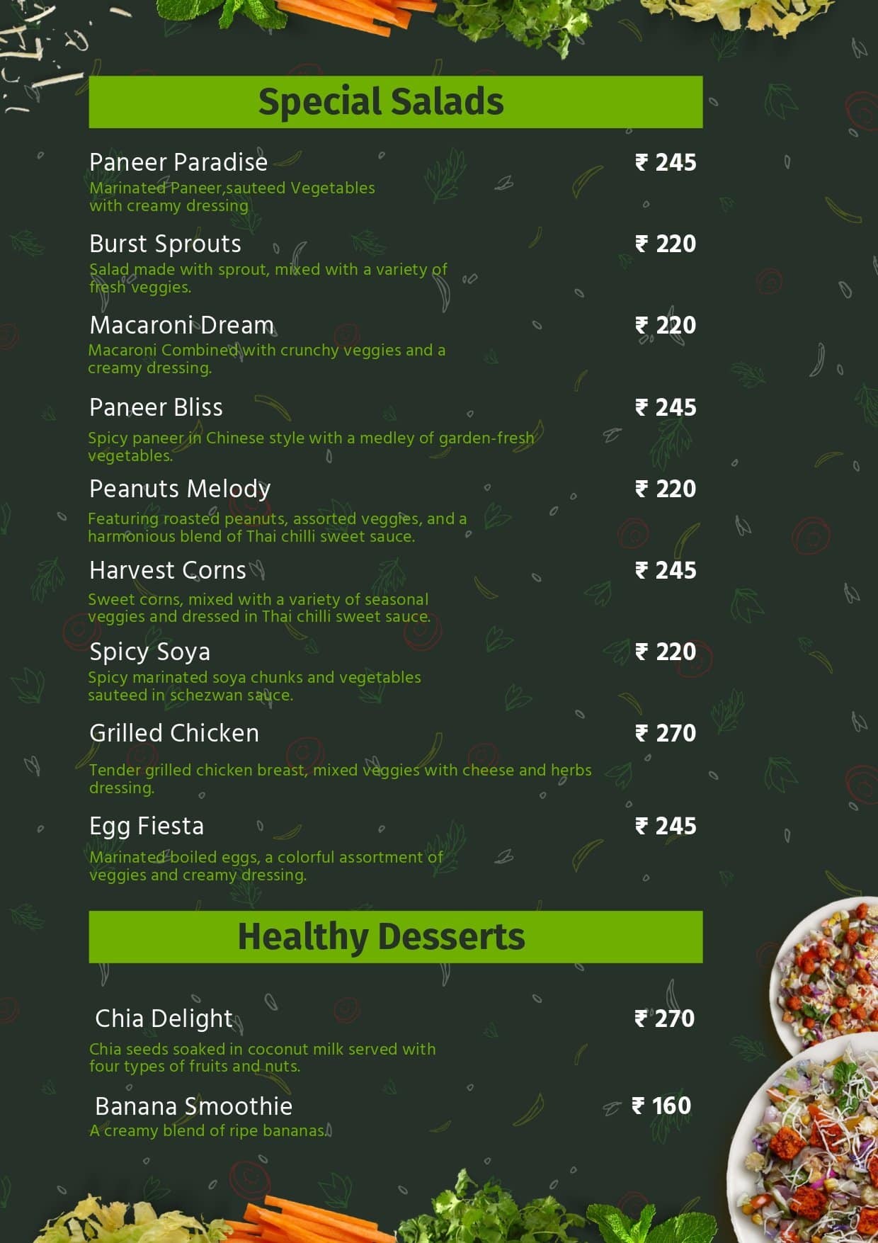 Menu of SaladO Cafe, Kalyan, Thane