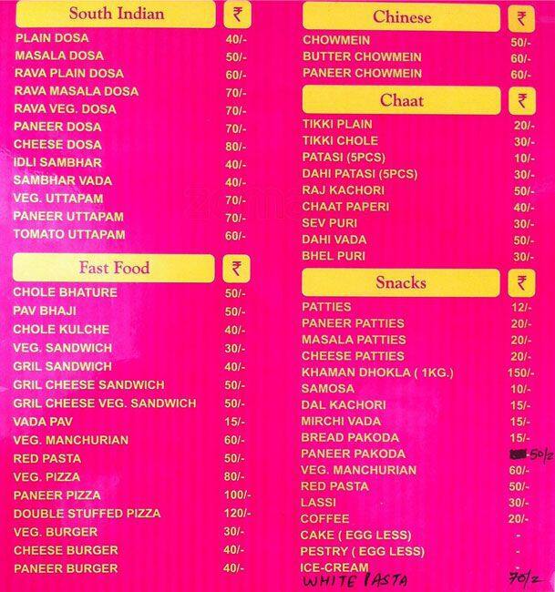 Swaadisht menu, Menu restauracji Swaadisht, Vaishali Nagar, Jaipur - Zomato