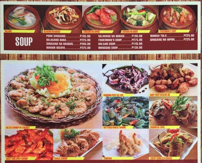 Menu at Mama Linda Inato BBQ and Seafood, Lapu-Lapu City, Pueblo Verde